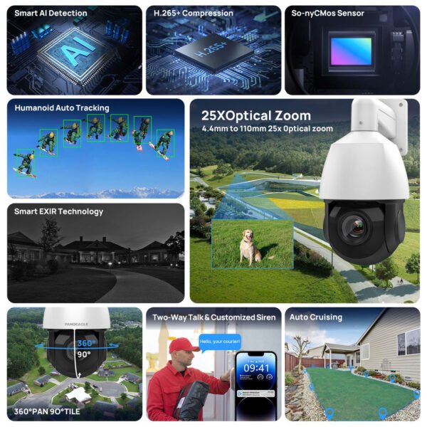 POE PTZ Camera Outdoor | VIKYLIN | Auto Tracking PTZ